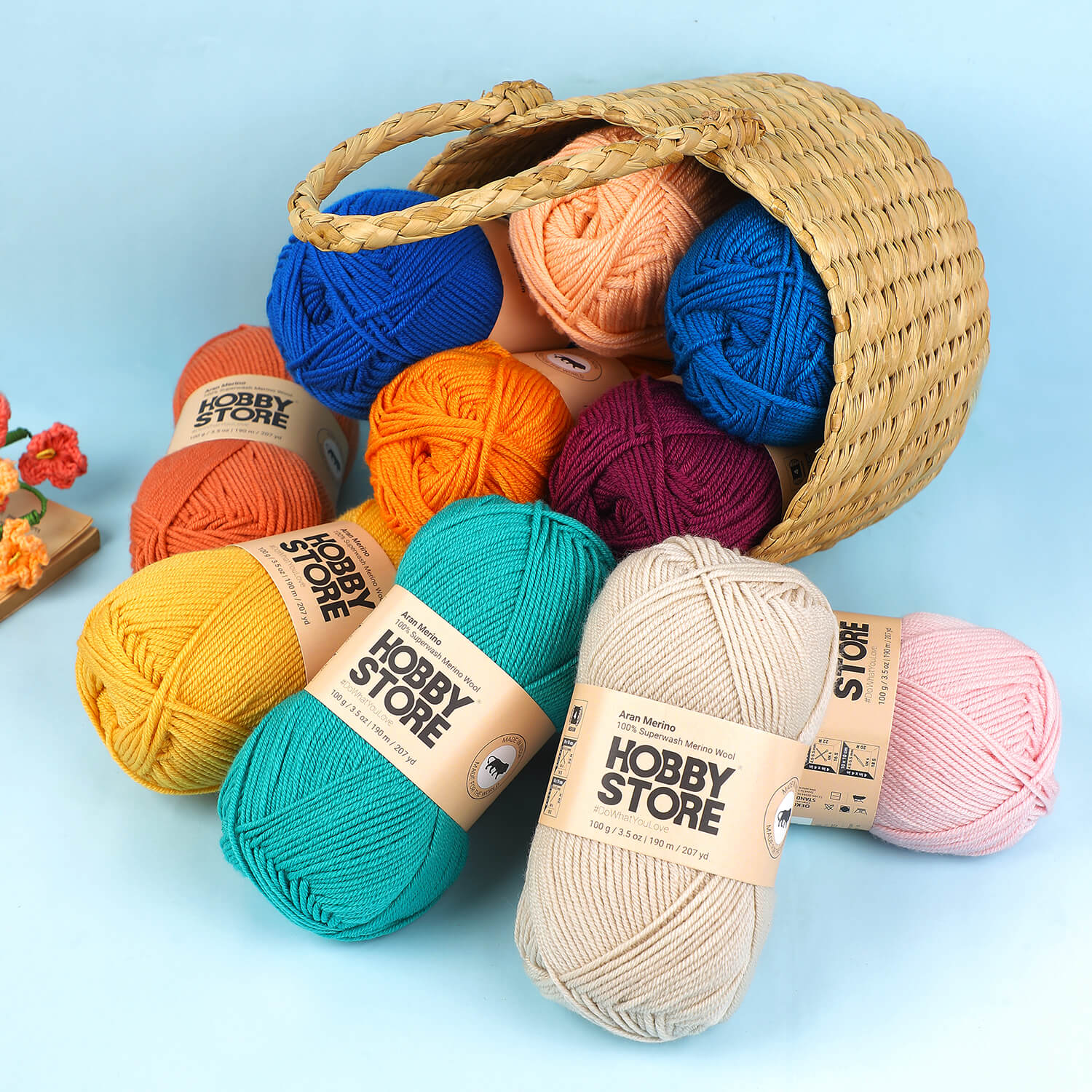 Hobby Store Merino Wool Aran Yarn – Luxurious Softness & Warmth – Magic ...
