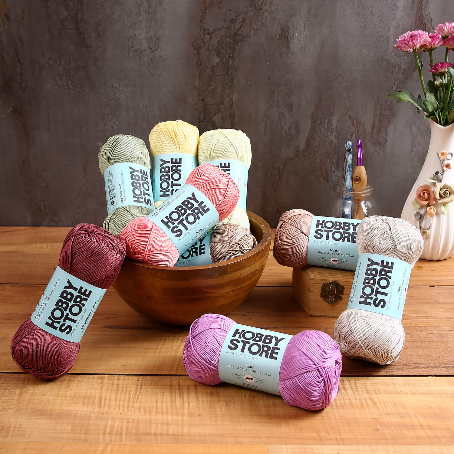 Hobby Store Cotton Fine Yarn – Premium Thin Cotton for Intricate ...