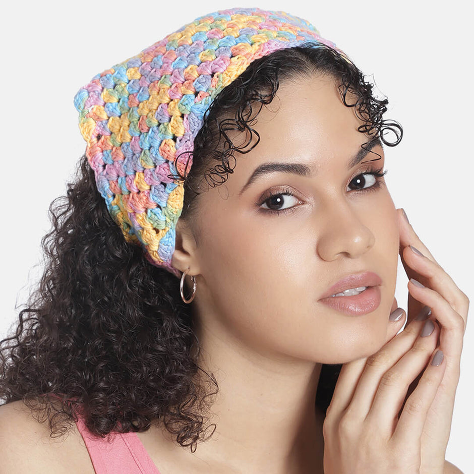 Handmade Crochet Bandanas – Stylish Hair Accessories | Magic Needles