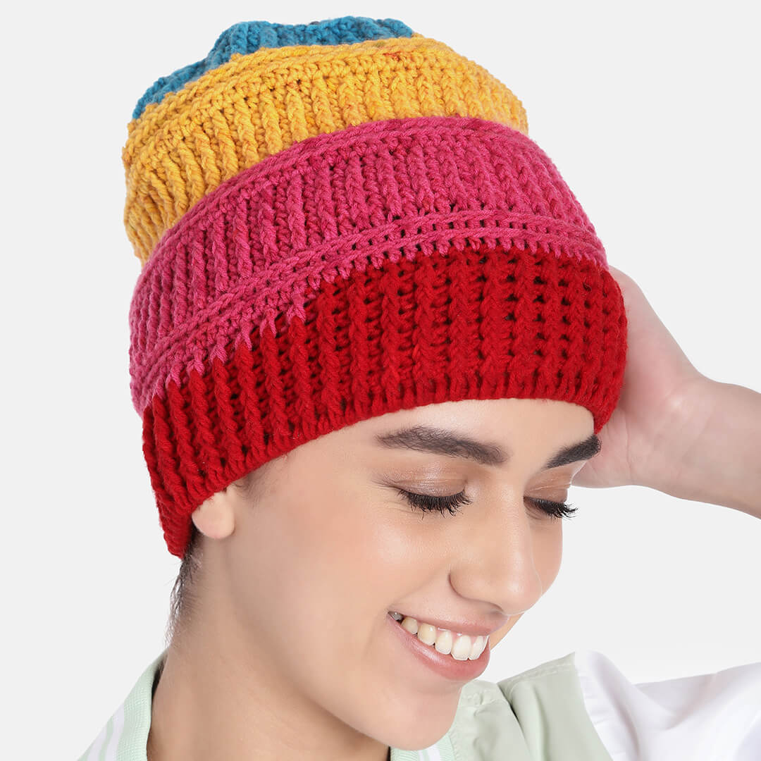 Handmade Panelled Crochet Beanie - 10123 – Magic Needles