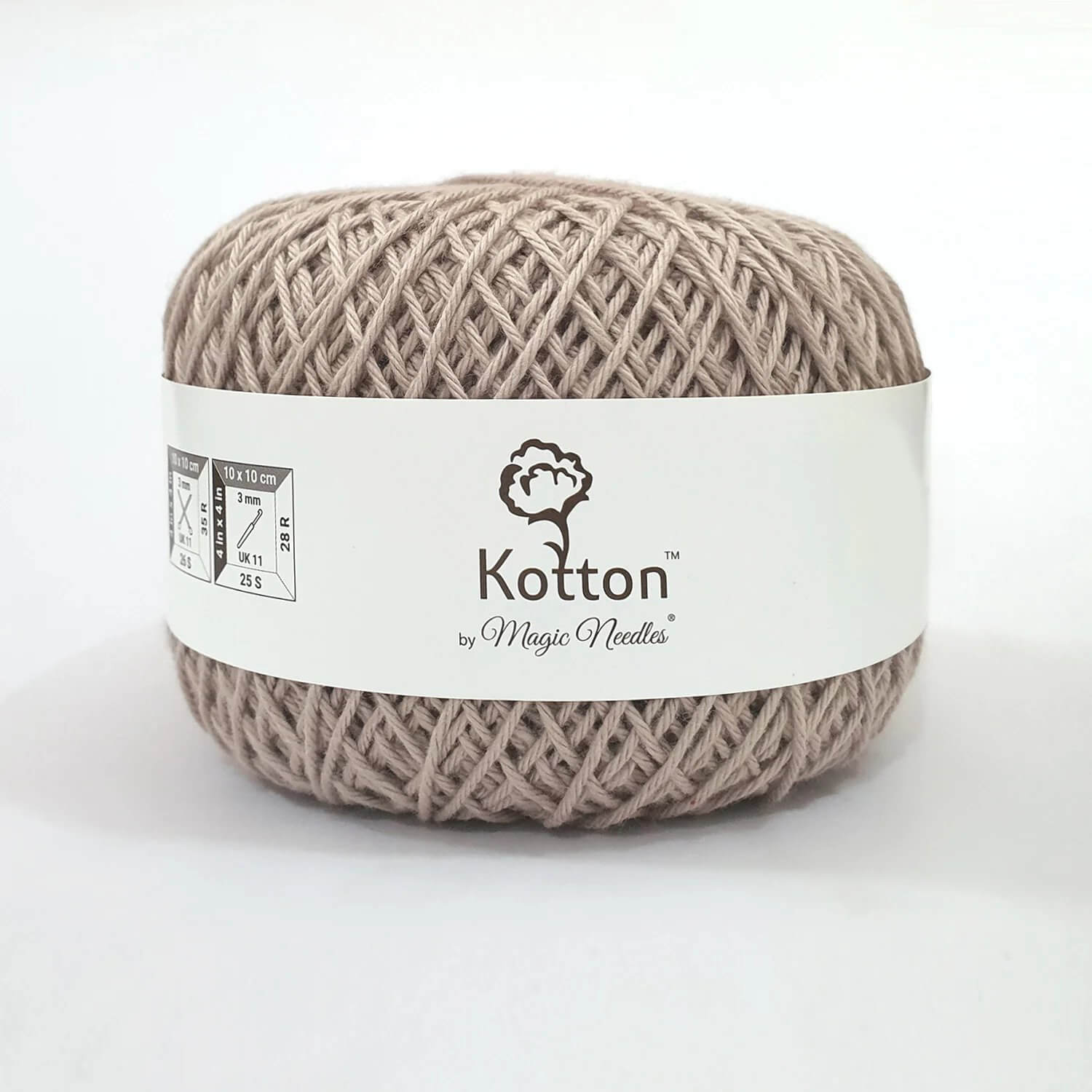 Cotton Yarn by Kotton 4 ply - Light Brown 62