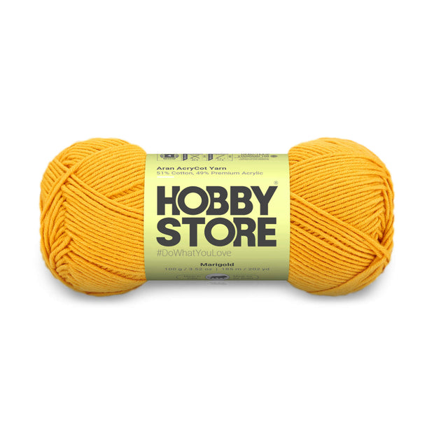 Aran AcryCot Yarn by Hobby Store - Marigold 11007 – Magic Needles