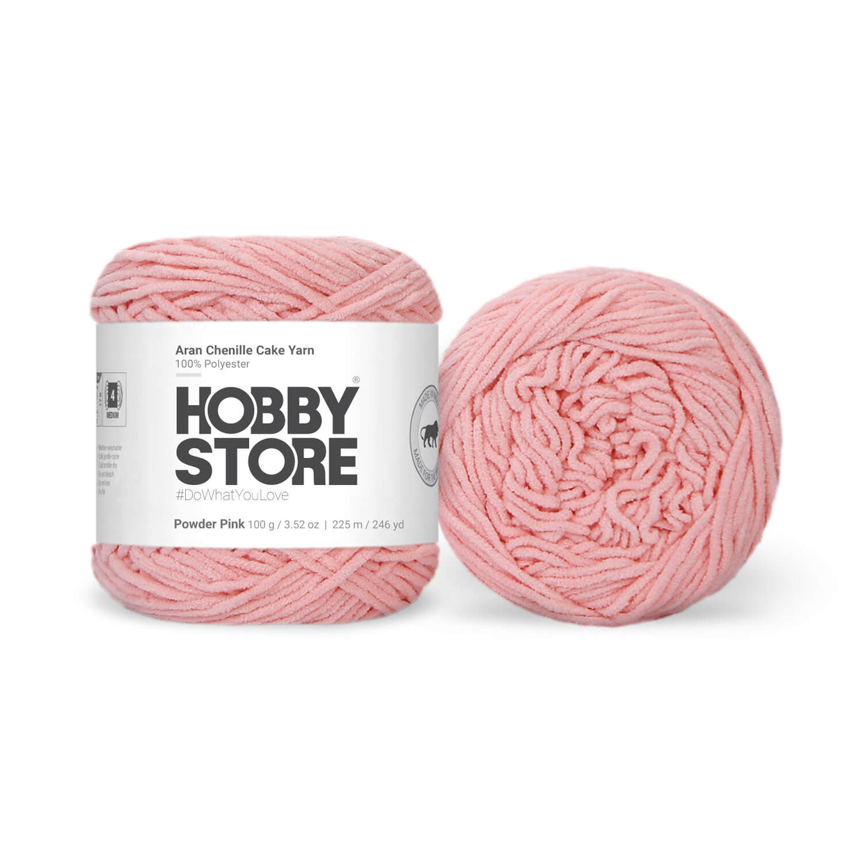 Aran Chenille Yarn by Hobby Store - Powder Pink 49134 – Magic Needles