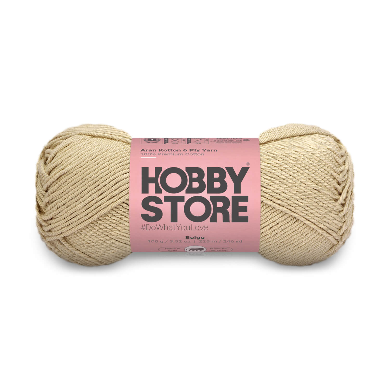 Aran Kotton 6 Ply Yarn by Hobby Store - Beige 515 – Magic Needles