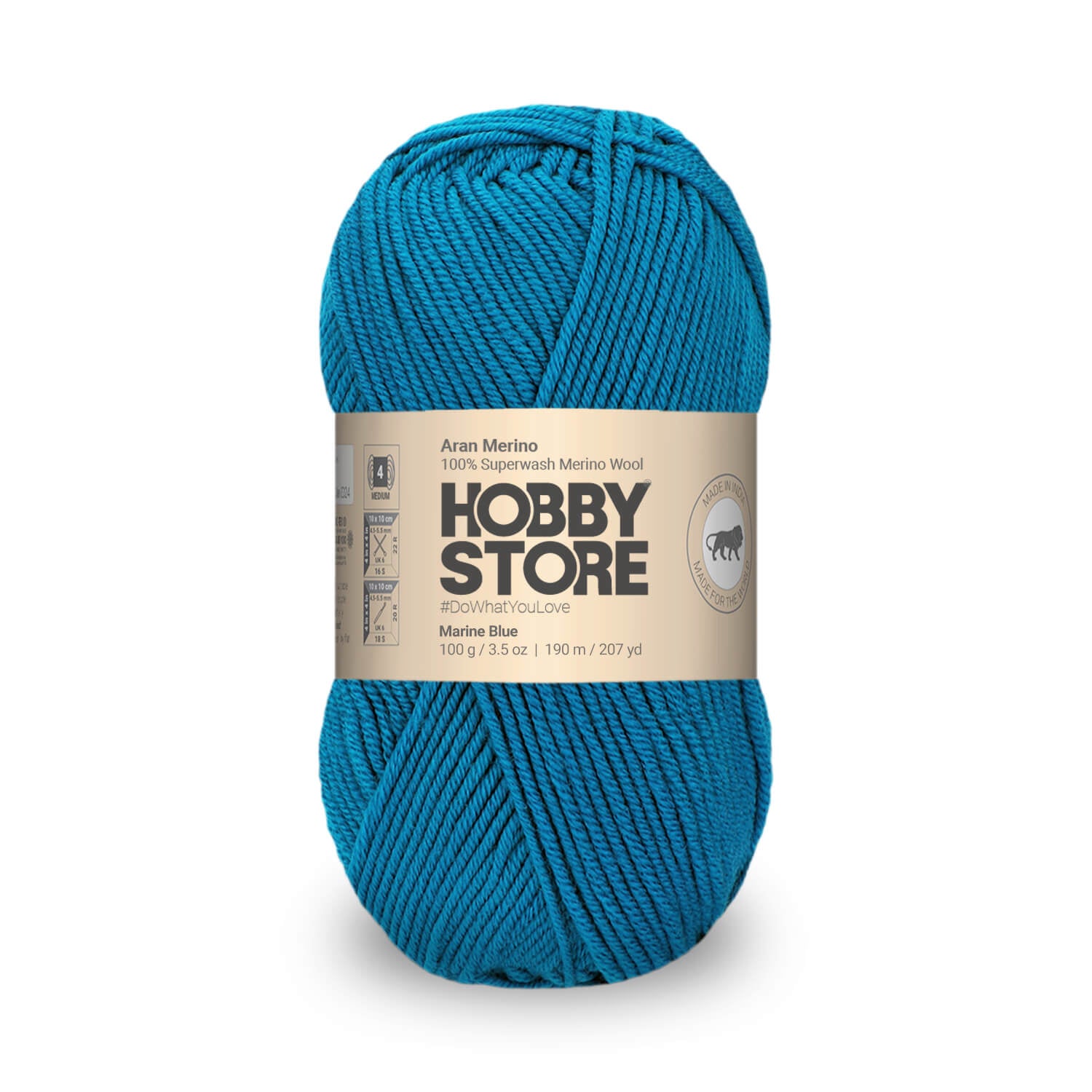 Aran Merino Wool by Hobby Store - Marine Blue AM035 – Magic Needles