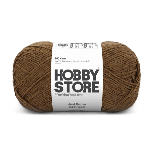 DK Anti-Pill Yarn by Hobby Store - Just Brown 5020 – Magic Needles