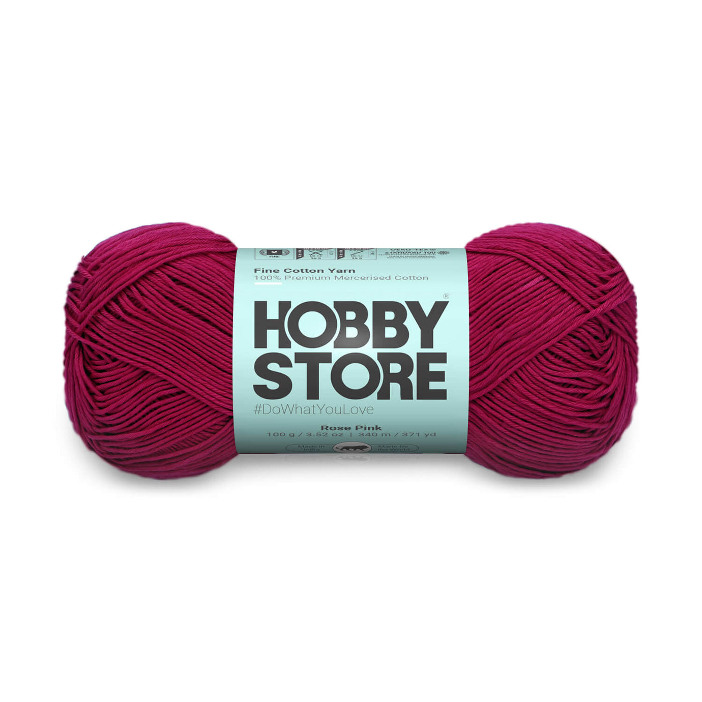 Fine Mercerised Cotton Yarn by Hobby Store - Rose Pink 253 – Magic Needles