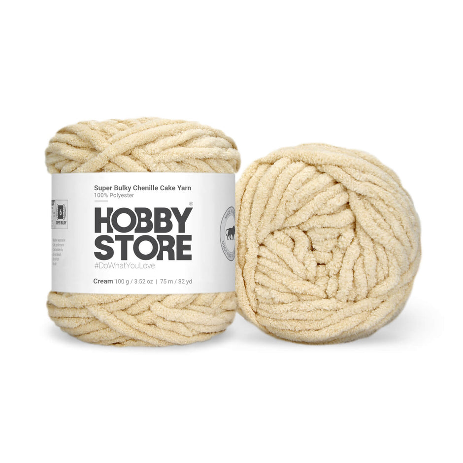Hobby Store Chenille Super Bulky Yarn – Ultra Plush for Fast Projects ...