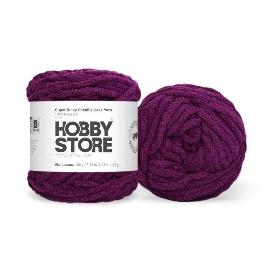 Super Bulky Chenille Cake Yarn by Hobby Store – Chunky, Bold and ...