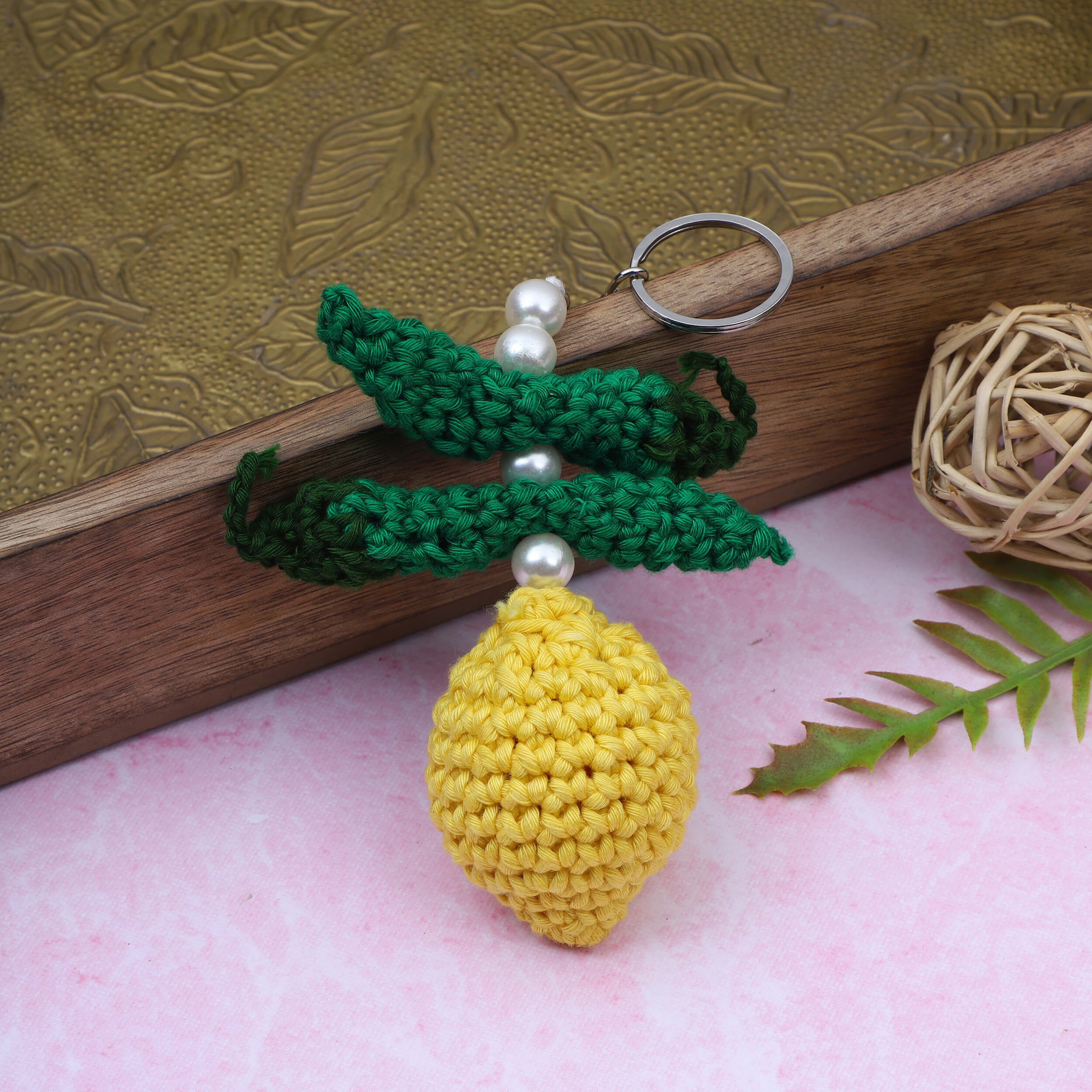 Handmade Crochet Keychains | Cute Cotton Yarn Keyrings for Bags & Keys ...