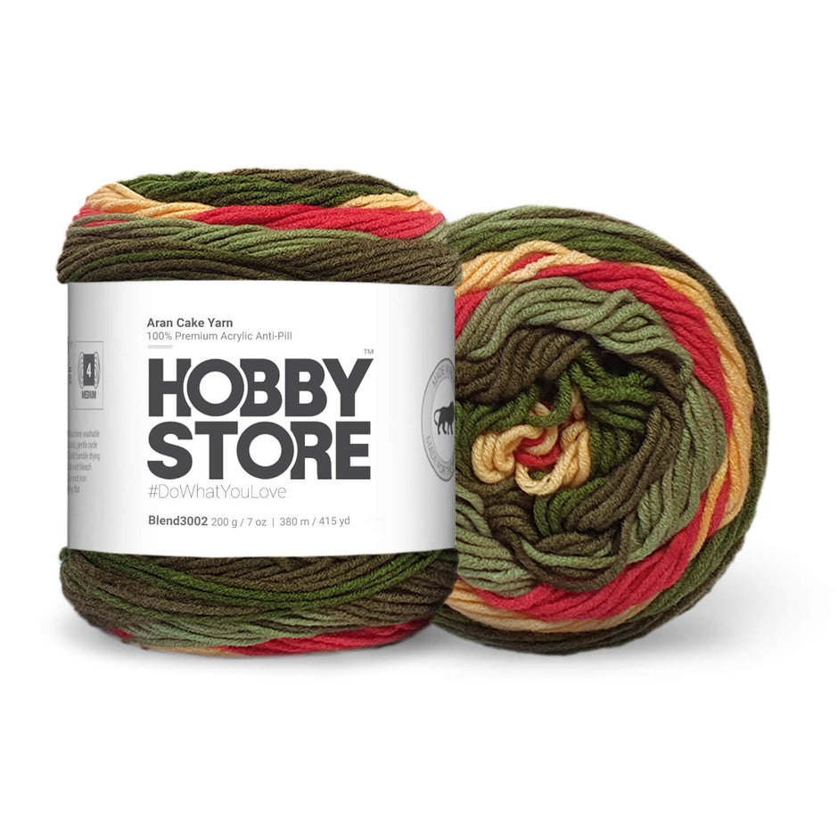 Hobby Store Aran Cake Yarn – Multicolor Yarn for Creative Projects ...