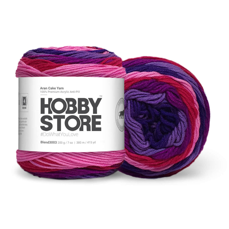 Hobby Store Aran Cake Yarn – Multicolor Yarn for Creative Projects ...