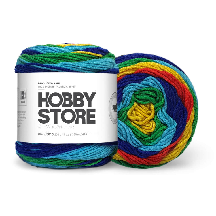 Hobby Store Aran Cake Yarn – Multicolor Yarn for Creative Projects ...
