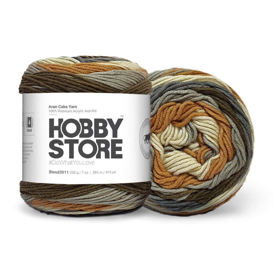 Hobby Store Aran Cake Yarn – Multicolor Yarn for Creative Projects ...