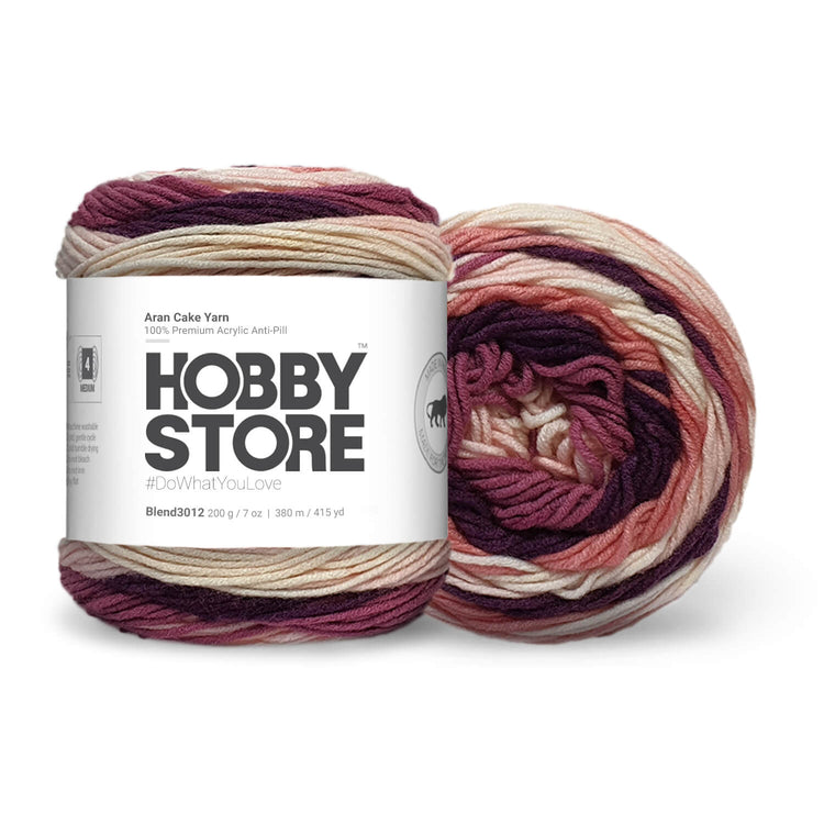 Hobby Store Aran Cake Yarn – Multicolor Yarn for Creative Projects ...